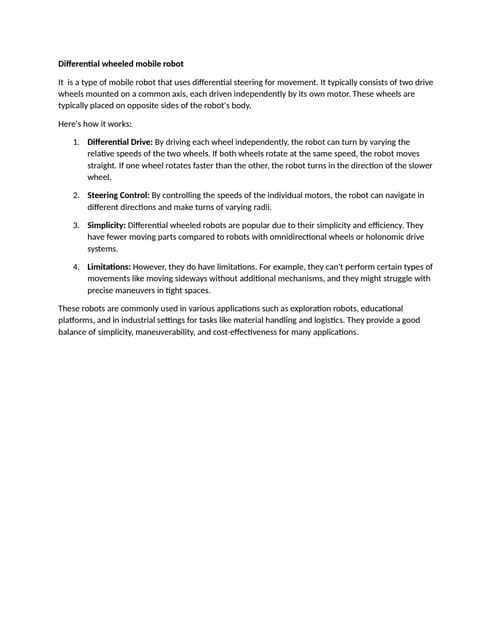 simple Differential wheeled mobile robot.docx simple Differential wheeled mobile robot.docx
