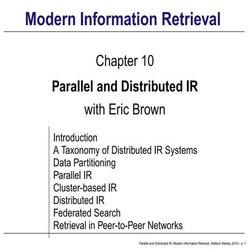 Differentiate between parallel IR and distributed IR.pdf