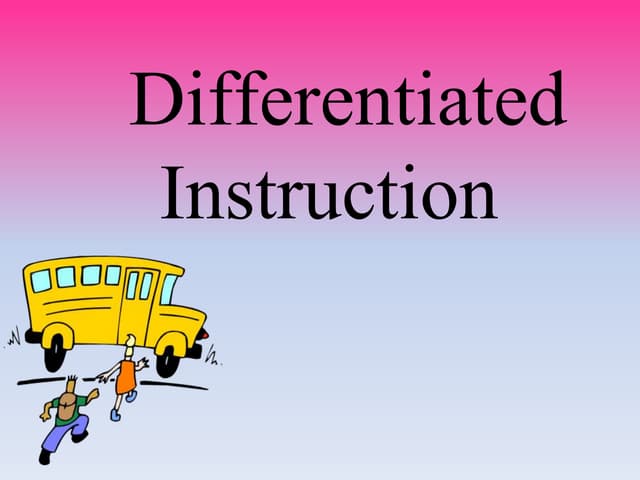 Differentiated instruction | PPT