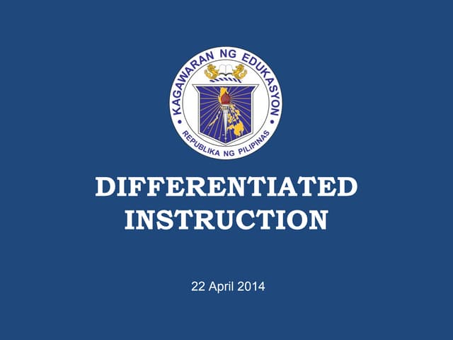 Differentiated instruction-editted | PPT