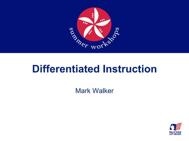 Differentiated instruction-editted | PPT