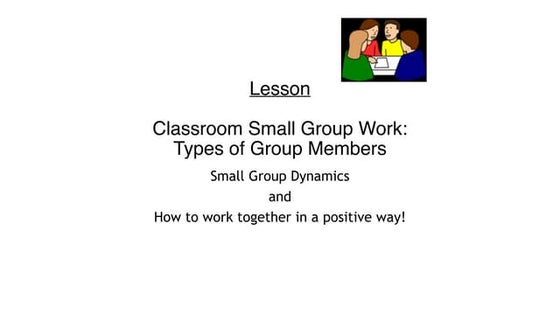 Groupwork Rubric | PPT