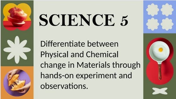 Chemical change grade 6 pptx | PPTX