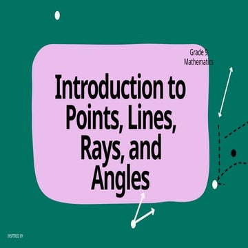 Maths ppt line, line segment, point and ray (1) | PPSX