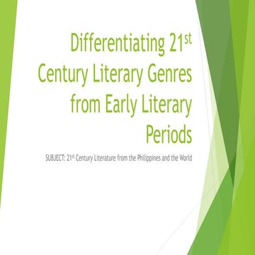 LITERARY GENRES, TRADITIONS, AND FORMS ACROSS THE WORLD - LESSON 2.pptx