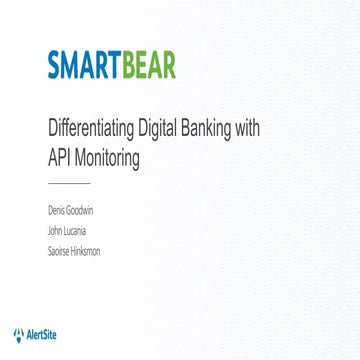 Differentiating Digital Banking With Api Monitoring Ppt