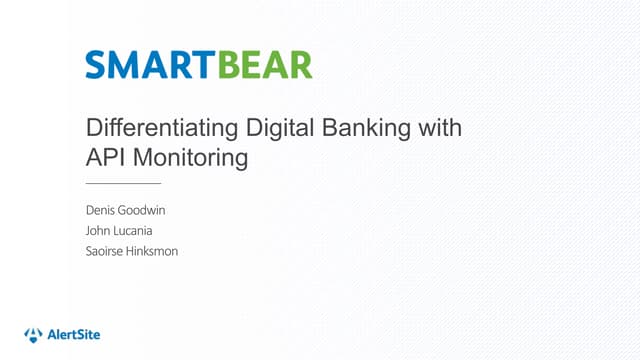 Differentiating Digital Banking With Api Monitoring Ppt
