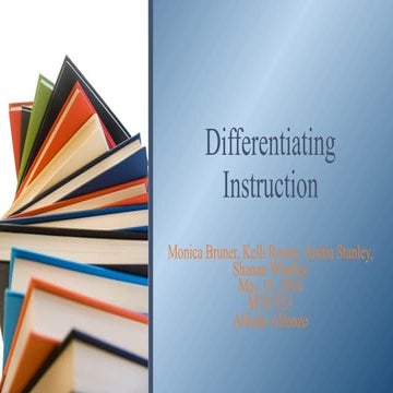 Differentiating instruction presentation 2 | PPT