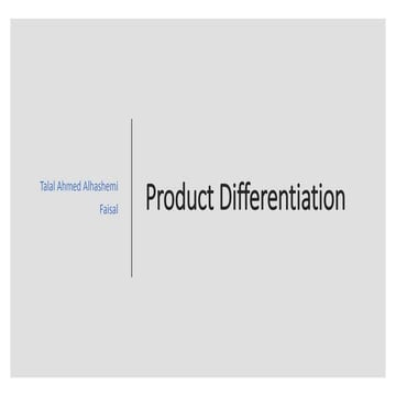 Differentiating product | PPT