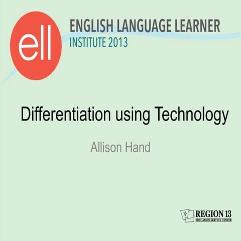 Differentiating with technology | PPT