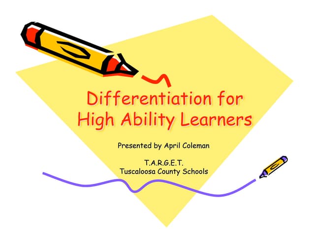 Differentiated instruction | PPT