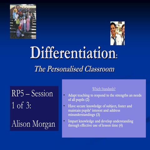 Differentiation (rp5) - session 1 | PPT | Special Education | Education