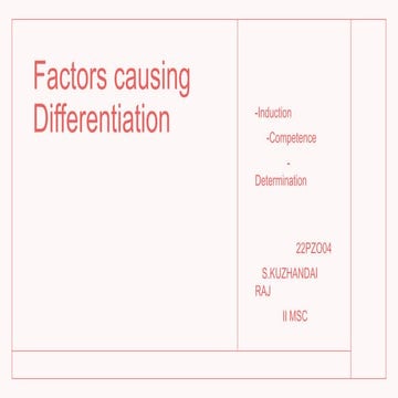 differentiation .pptx | Biological Sciences | Science