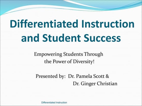 Differentiated instruction 04162014 | PPT