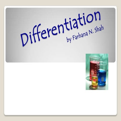Differentiation | PPT