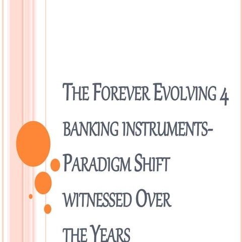 Different Kinds of Banking Instruments | PPTX