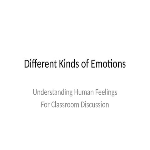 Different_Kinds_of_Emotions.power point presentation | PPTX