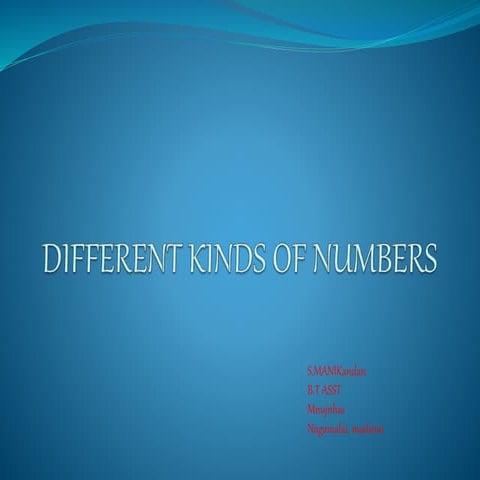 DIFFERENT KINDS OF NUMBERS.pptx