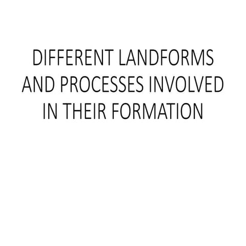 Types of landforms | PPTX