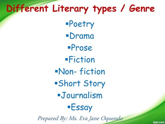 Types of literature | PDF