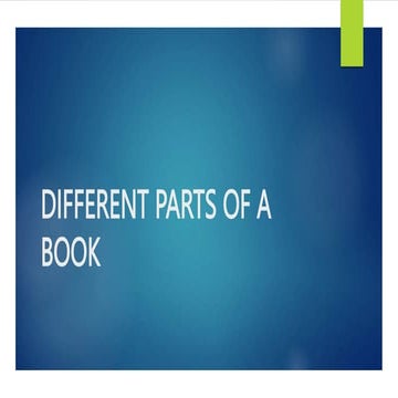 DIFFERENT PARTS OF A BOOK.pptx