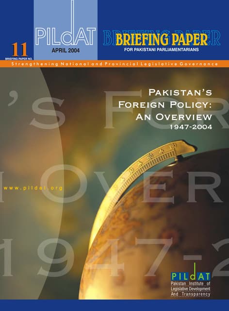 Pakistan Foreign Policy (Phase I & II) | PDF | Political Issues ...