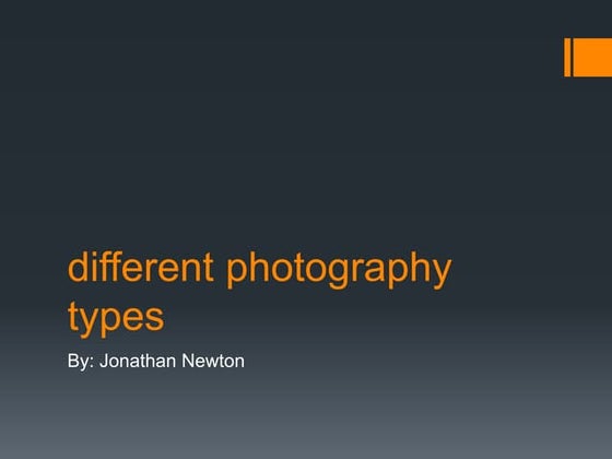 3 different photography types | PPT