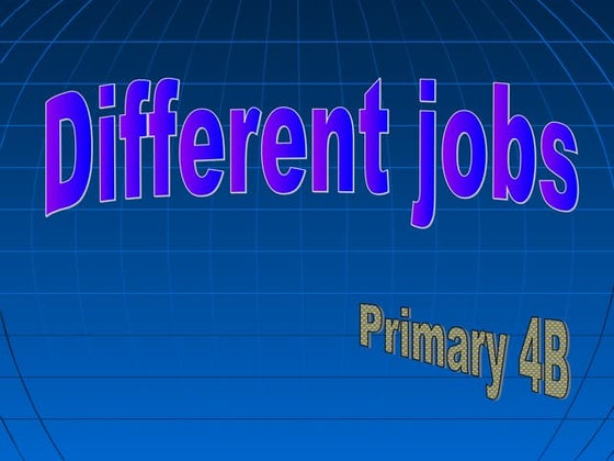 Different jobs | PPT