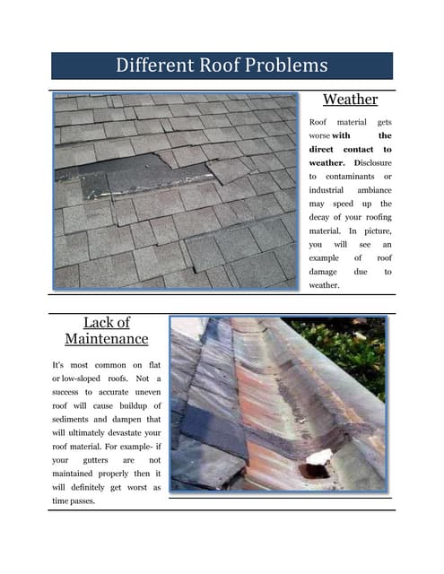5 Ways Different Weather Conditions Can Affect Your Roof | PDF