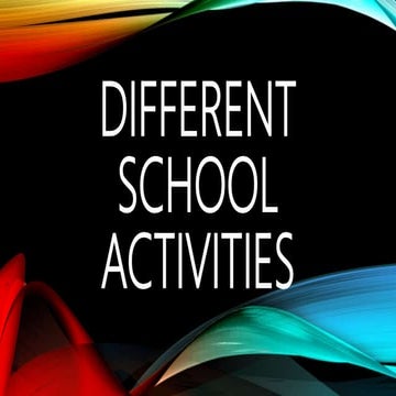 Different school activities | PPT