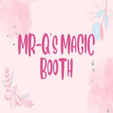 Different Services offered by MR Qs Magic Booth to make your events ...