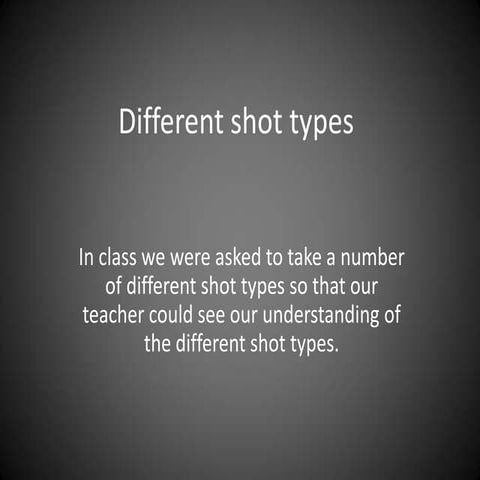 Different shot types | PPT
