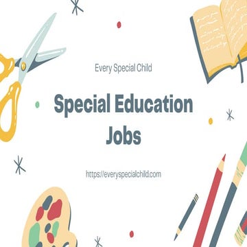 Occupational Outlook: Special Education Teachers | PDF