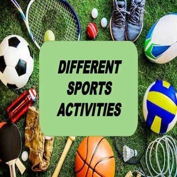 Different Sports Activities powerpoint presentation | PPTX