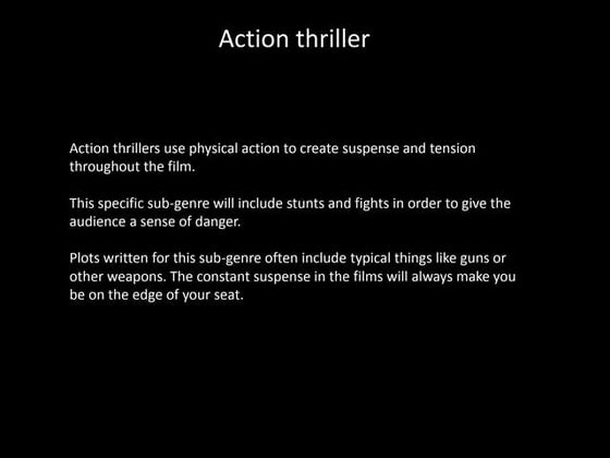the root of thriller | PPT