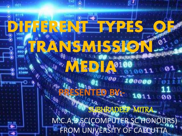 Guided Transmission Media | PPT