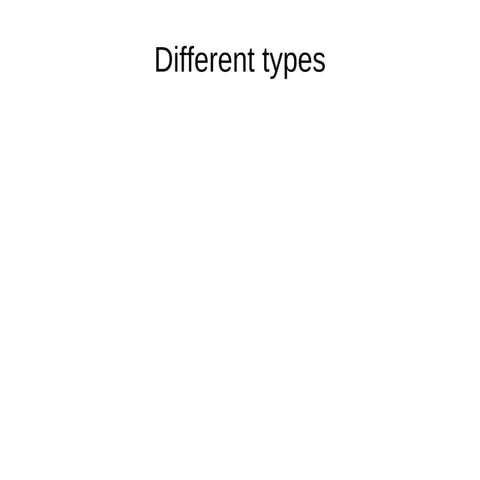 Different types | ODP