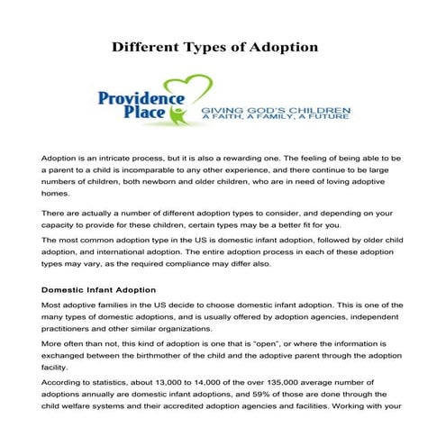 Different types of adoption | DOC