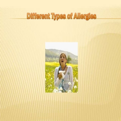 Types of Allergies | PPTX