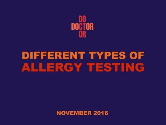Allergy Testing By Skin Prick | PDF