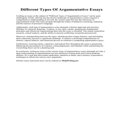 Different Types Of Argumentative Essays.pdf