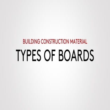 Different types of boards | PDF