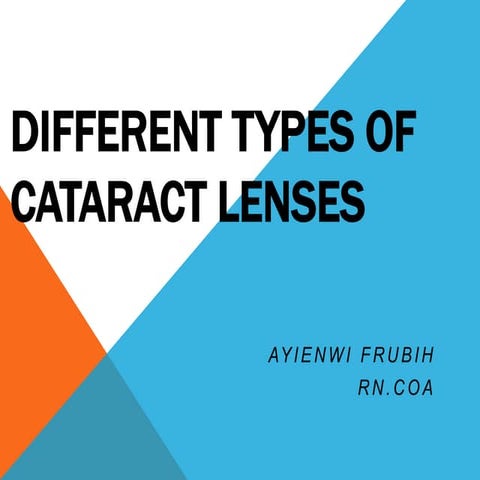DIFFERENT TYPES OF CATARACT LENSES.pptx
