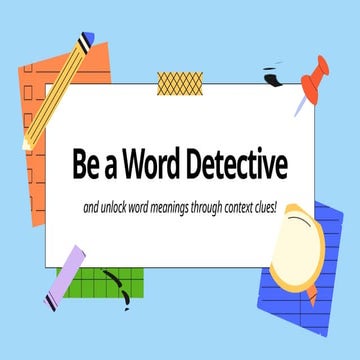 Different Types of Context Clues Education Presentation in Blue White ...