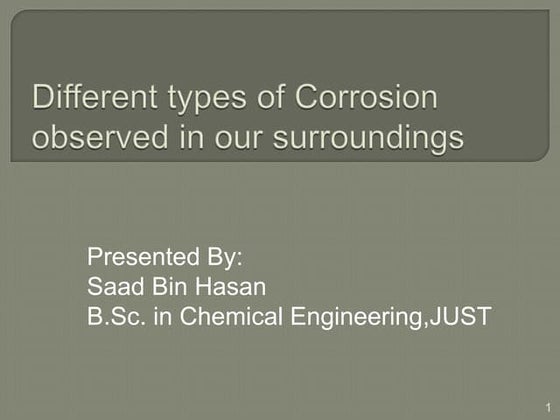 Types of corrosion | PPT