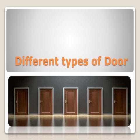 Different types of door | PPT