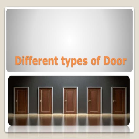 Different types of door | PPT
