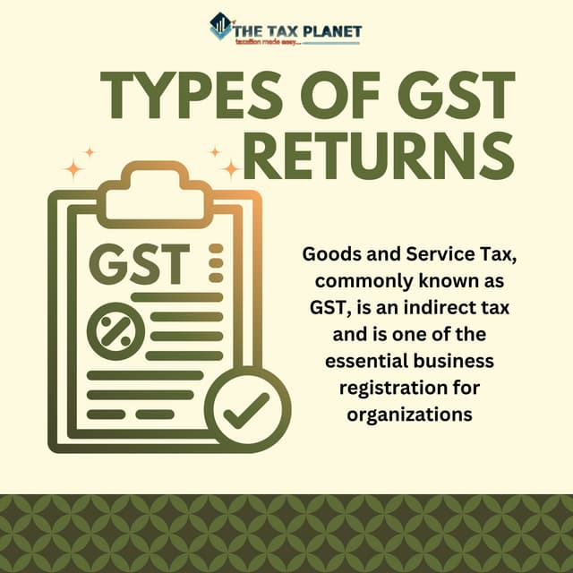 Different types of GST returns to be filed under GST Act.pdf
