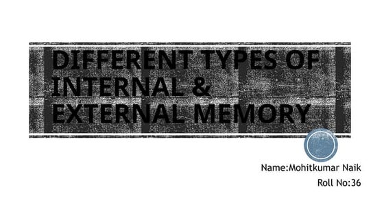 External Memory | PPT