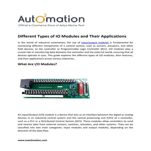 Different Types of IO Modules and Their Applications.pdf